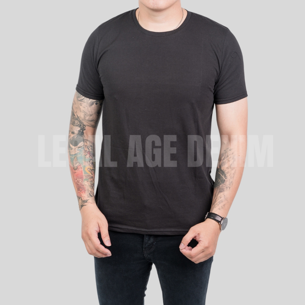 Jual (GRATIS UNTUK 5 ORANG PERTAMA) LA TS-001 Kaos Polos Hitam Pria ...