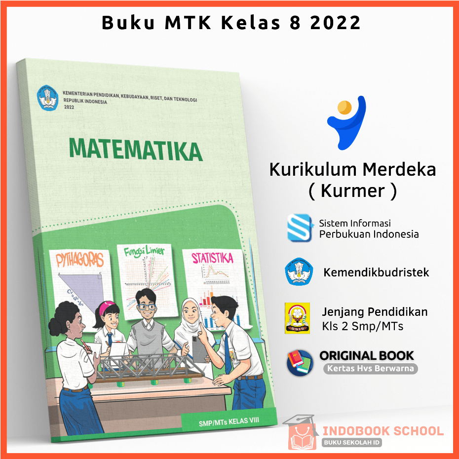 Jual Buku Matematika Kelas 8 SMP/MTs Kurikulum Merdeka Terbaru Kurmer Kumer / Buku Siswa Mata ...