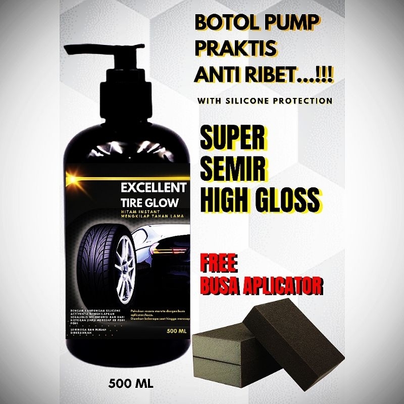 Jual semir ban super premium menghitamkan ban kusam 500 ml | Shopee ...