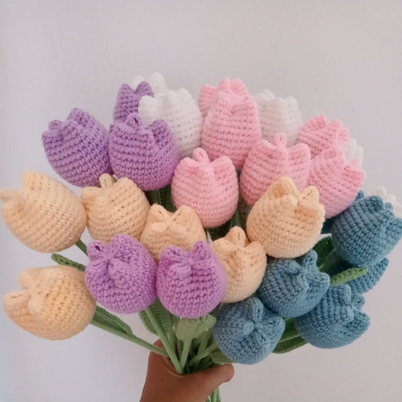Jual READY STOCK!! bunga tulip rajut/ buket bunga/crochet/amigurumi ...