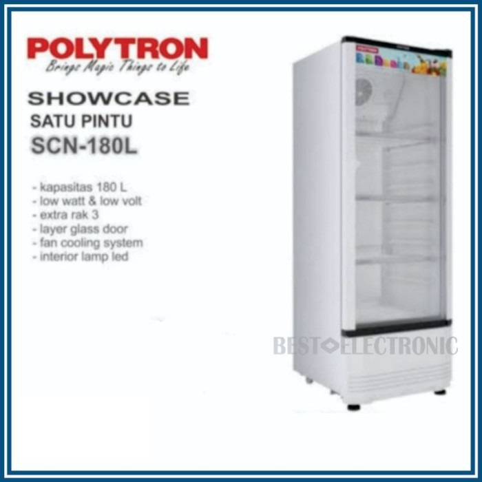 Jual SHOWCASE POLYTRON KACA SCN 180 SCN180 SCN-180 - 200 LITER | Shopee ...