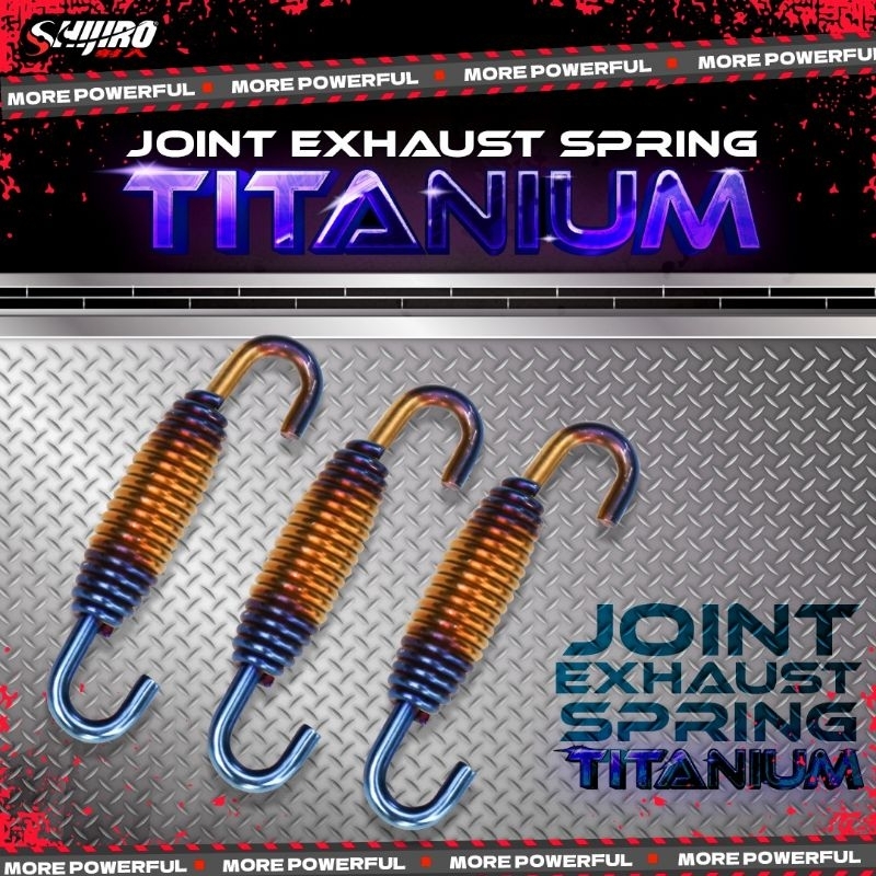 Jual JOINT EXHAUST SPRING TITANIUM SHIJIRO RACING | Shopee Indonesia