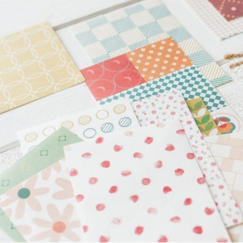 Jual 10 background design deco paper 8*5cm journal paper | Shopee Indonesia
