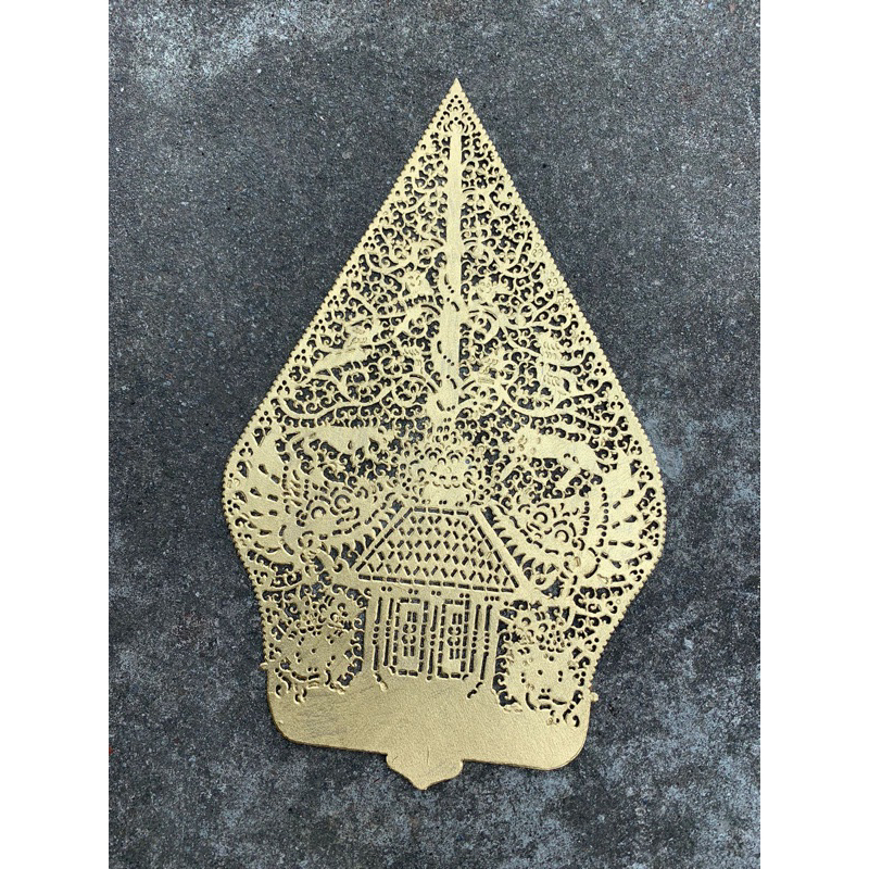Jual Wayang Kulit Asli Gunungan / Kayon Warna Gold / Emas Untuk Mahar ...