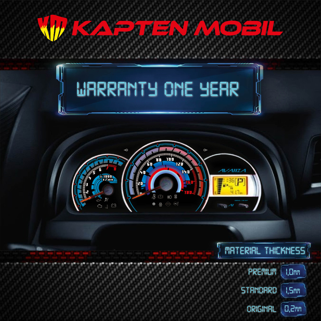 Jual Custom Panel Speedometer Mobil Avanza Blue Magic | Shopee Indonesia