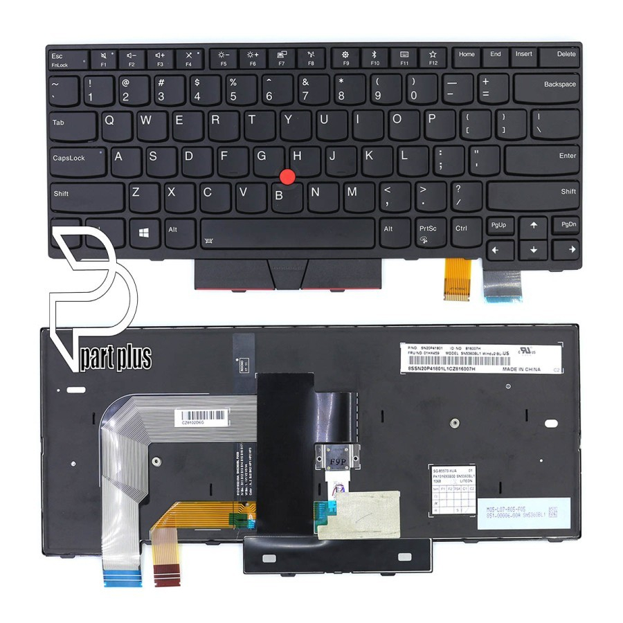 Jual Keyboard IBM Lenovo Thinkpad T470 T480 A475 A485 01HX342 SN53601 ...