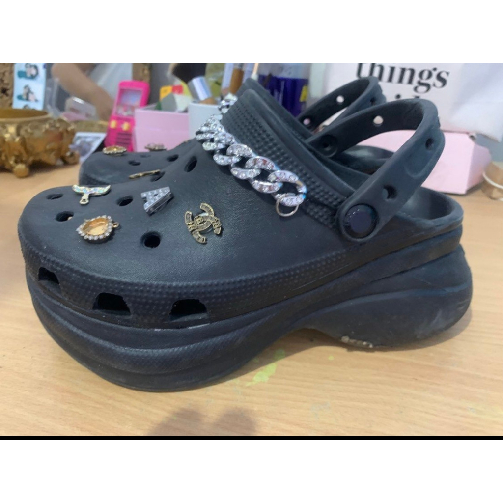 Jual crocs original classic bae clog black free jibbitz | Shopee Indonesia