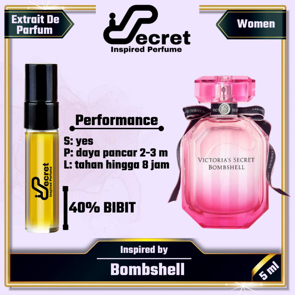 Jual Secret Inspired Perfume by BOMBSHELL | Extrait De Parfum | Shopee ...