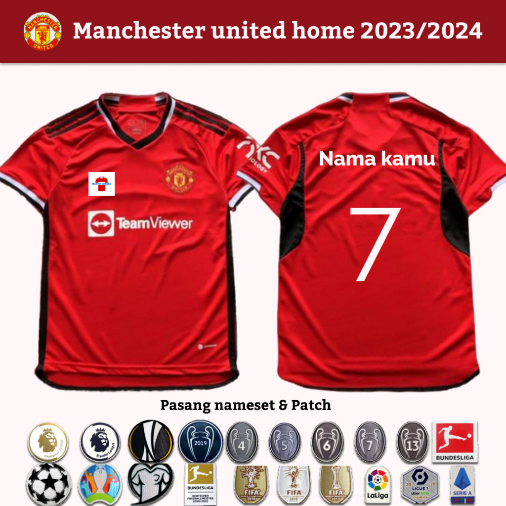 Jual JERSEY MU HOME 2023 2024 - SUPORTER VERSION | Shopee Indonesia