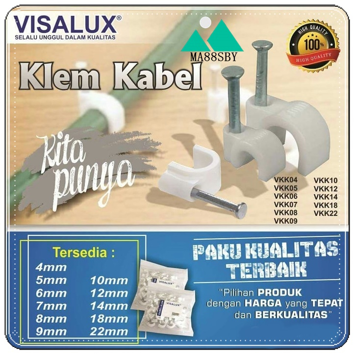 Jual KLEM KABEL CLIB KABEL 8/ 9/ 10/ 12 17/ MM KLEM PAKE BETON MASKO ...