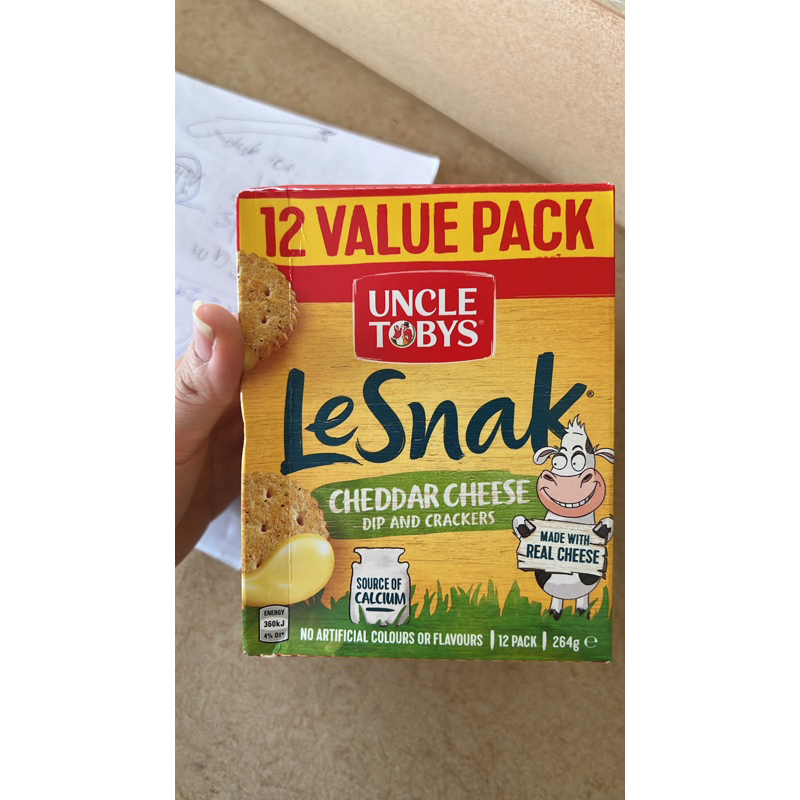 Jual Uncle Tobys Le Snak Cheddar Cheese 12 Value pack | Shopee Indonesia