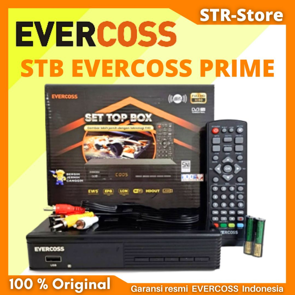 Jual STB EVERCOSS STB SET TOP BOX PRO DIGITAL TV RECEIVER FULL HD RESMI ...