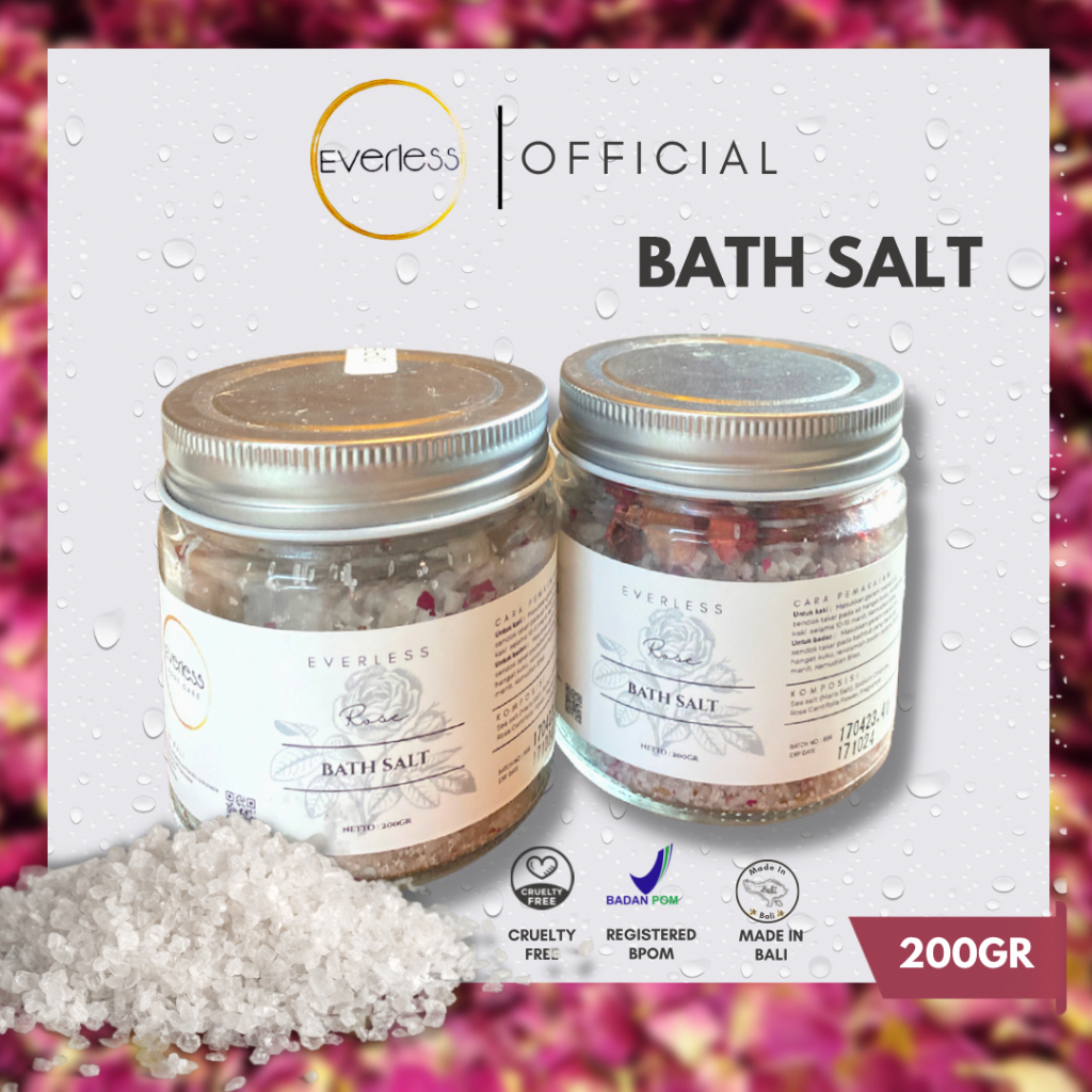 Jual Everless Beauty - Bath Salt Rose 200Gram | Shopee Indonesia