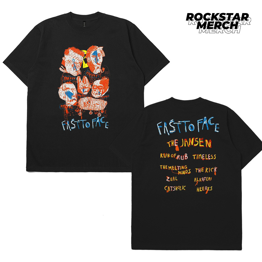 Jual T-shirt Band The Jansen Live Fast To Face | Shopee Indonesia