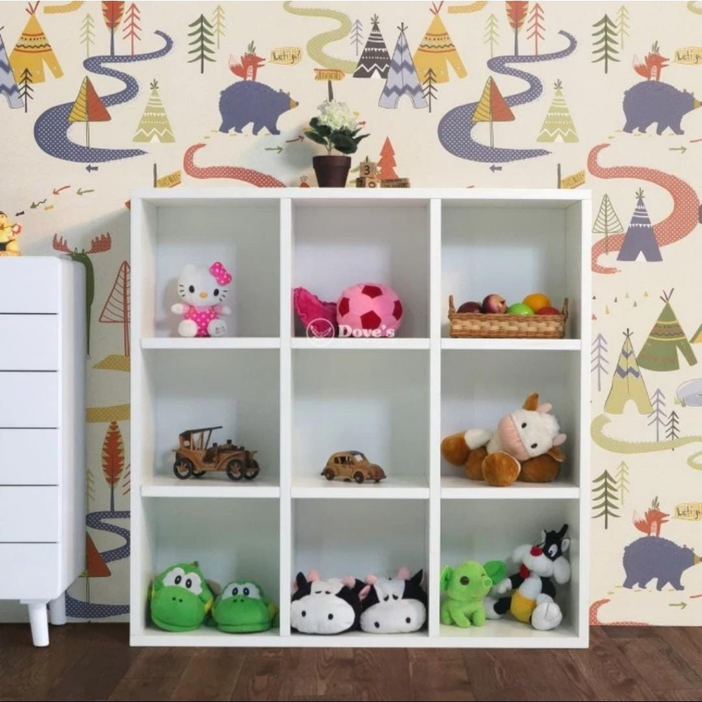Jual Rak Buku - Rak Mainan - Emmanuel Book Case 3x3 - Rak Koleksi ...