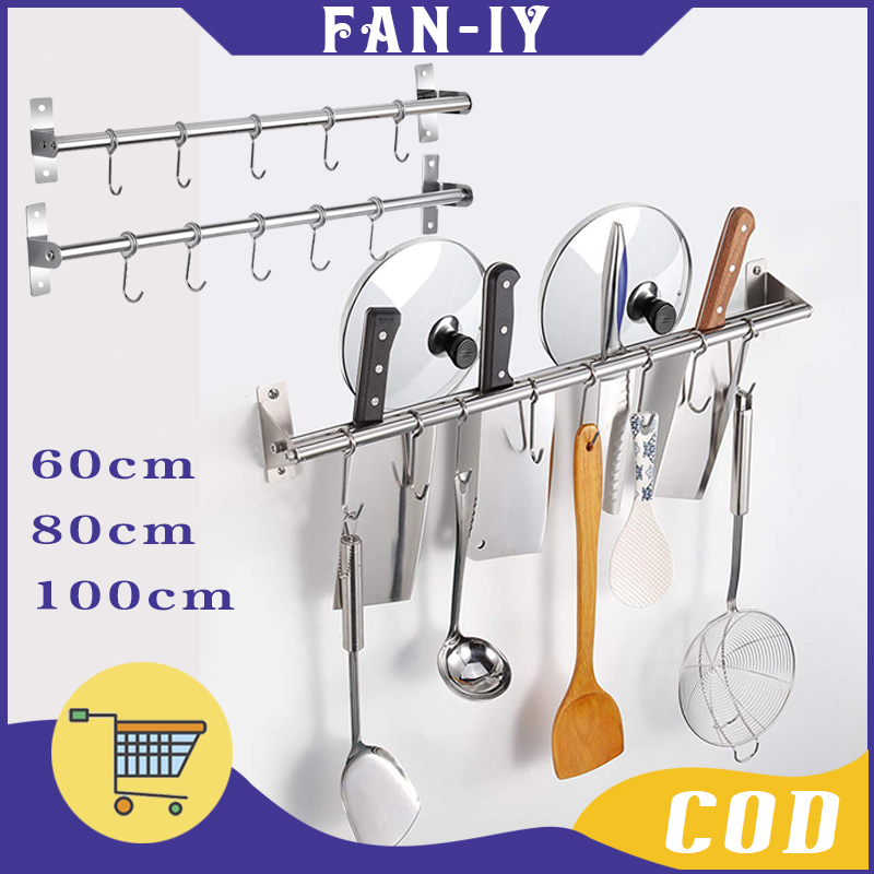 Jual 60/80/100cm Rak Dapur Gantung Kitchen Set Non Punch Gantungan ...