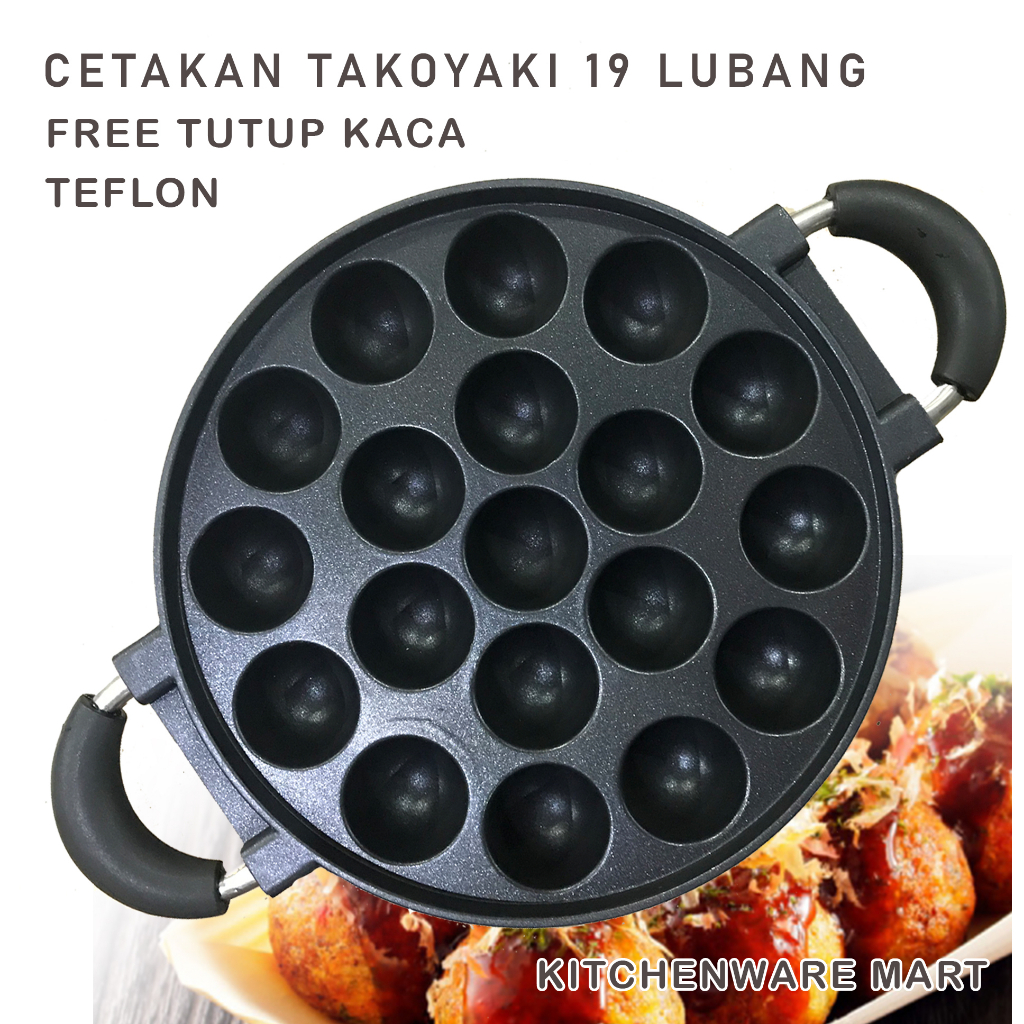 Jual Cetakan Takoyaki Cetakan Pukis Cetakan Kue 7 Lubang & 8 Lubang ...