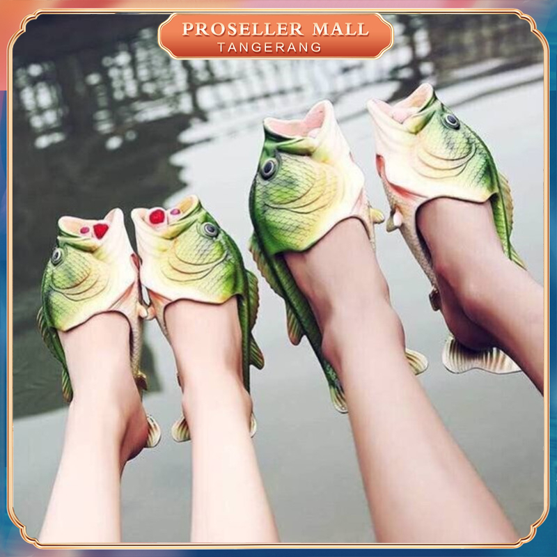 Jual Sandal Slop Ikan Anak Dewasa/Sandal Family/Sandal Couple Anak ...