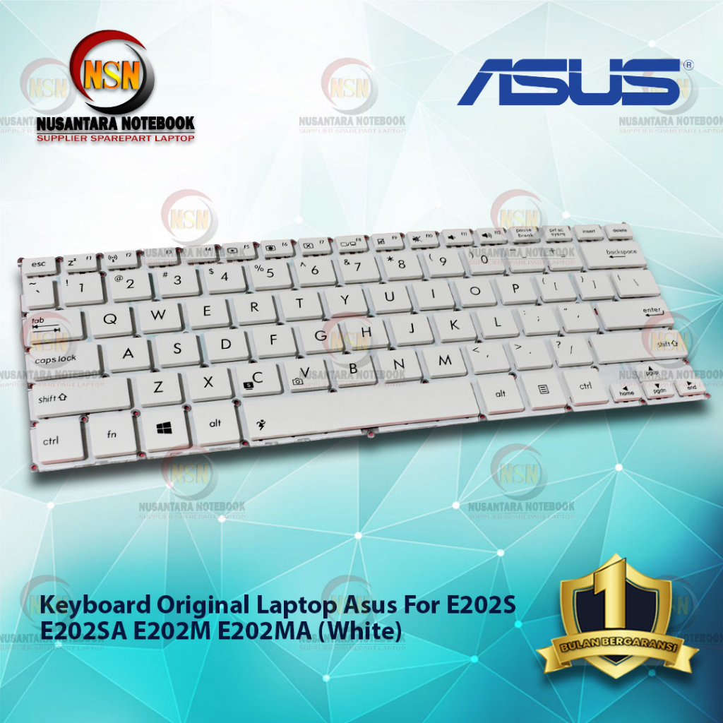 Jual Keyboard Original Laptop Asus E202S E202SA E202M E202MA - Putih ...