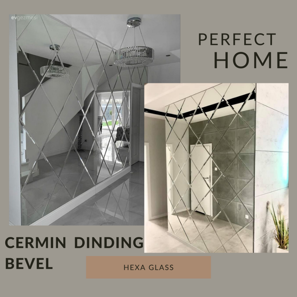 Jual CERMIN KACA BEVEL DINDING TEBAL 5MM(CUSTOM UKURAN)/KACA MOULDING ...