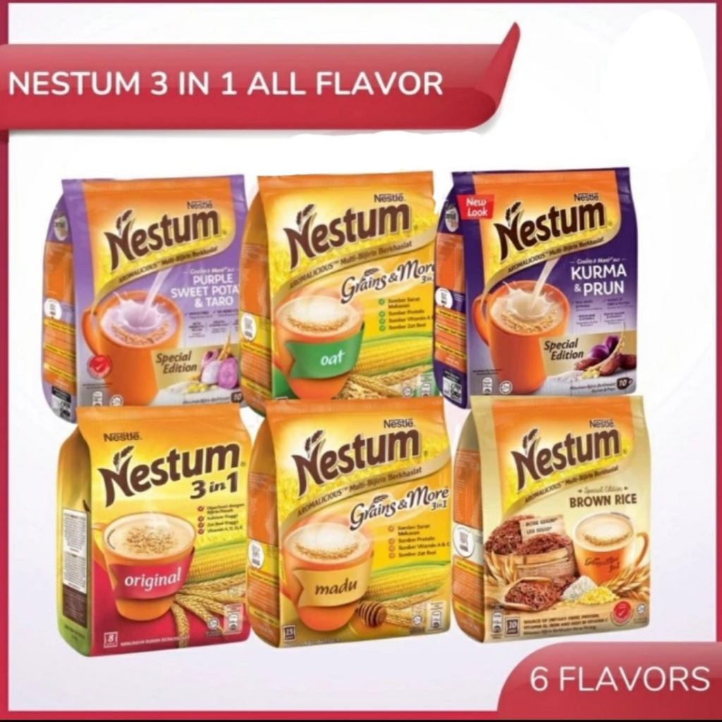 Jual NESTUM NESTLE 3 in 1 MALAYSIA all variant 28gram @1sachet | Shopee ...