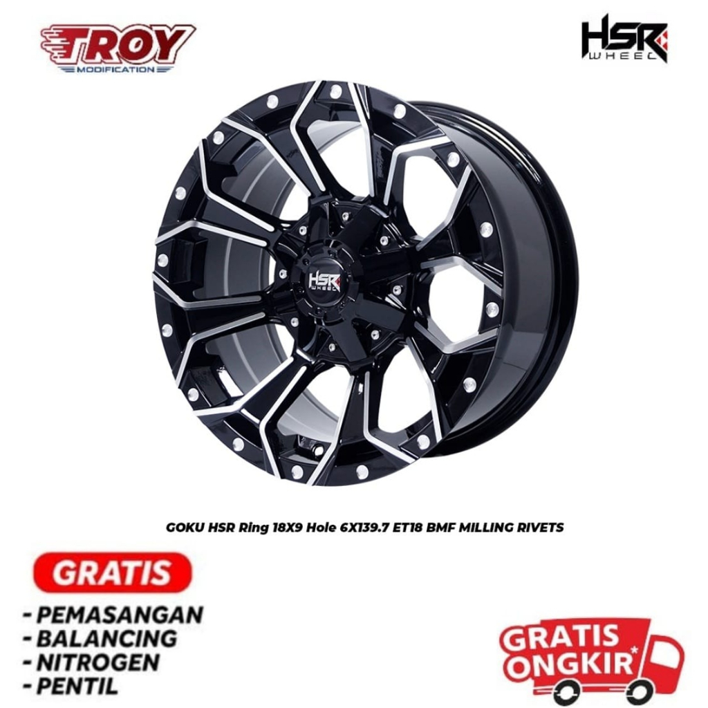 Jual Velg Mobil Racing HSR R18 Offroad GOKU Pajero,Fortuner,Hilux ...