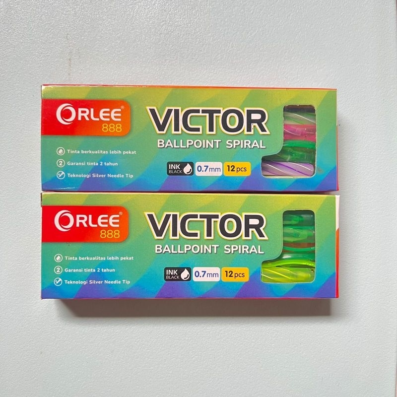 Jual Pulpen/ Bolpoin/ Bolpen Orlee Victor 0,7mm 1 Lusin (isi 12pcs ...
