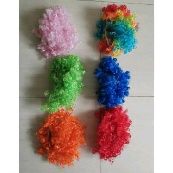 Jual Rambut Kribo Badut Wik Warna Warni | Shopee Indonesia
