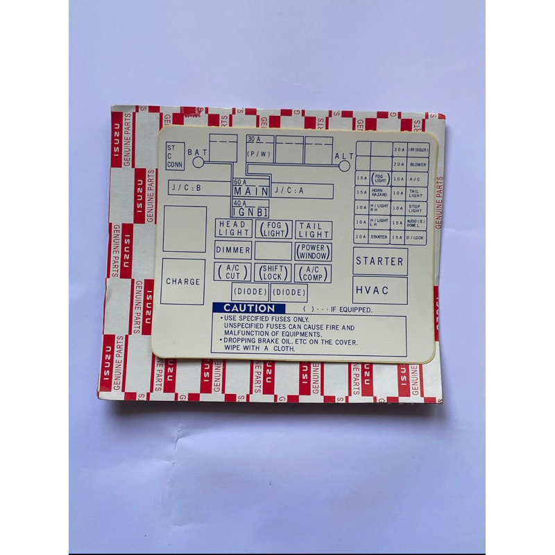 Jual Stiker Box Fuse Sekring Depan Panther Capsul | Shopee Indonesia