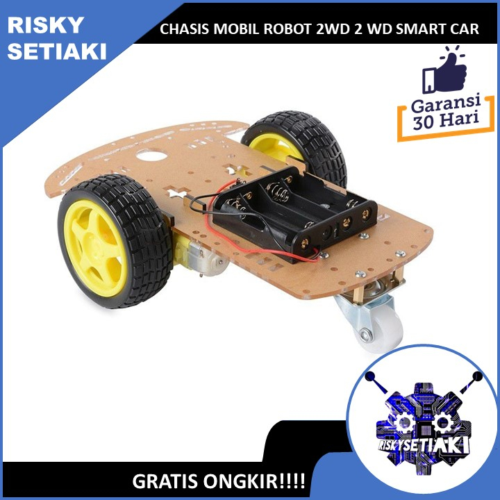 Jual CHASIS MOBIL ROBOT 2WD 2 WD SMART CAR CHASIS FOR ARDUINO SUDAH ...