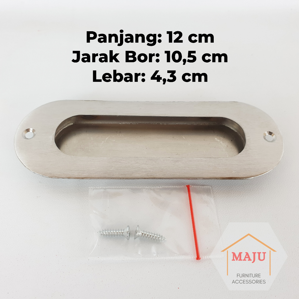 Jual Handle Tanam Sliding 96 Oval Minimalis Kom Putih Hitam Cokelat ...