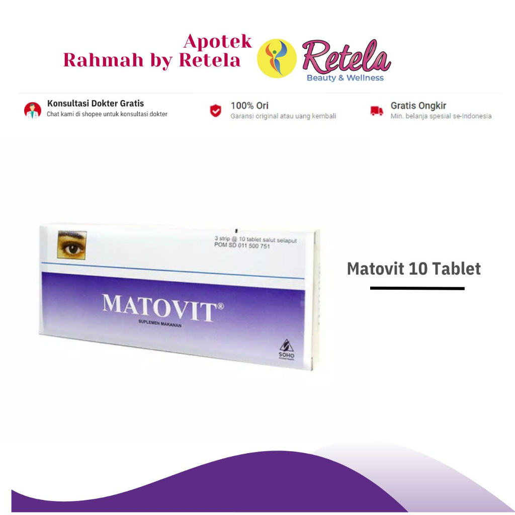 Jual MATOVIT 1 BLISTER 10 TABLET | Shopee Indonesia