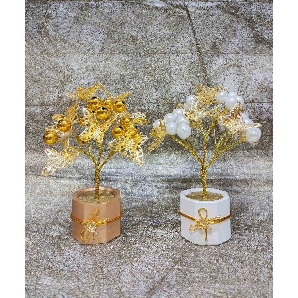 Jual Pajangan Fairy TaLe Pot Gold - Pajangan Bonsai Imitasi Cantik ...