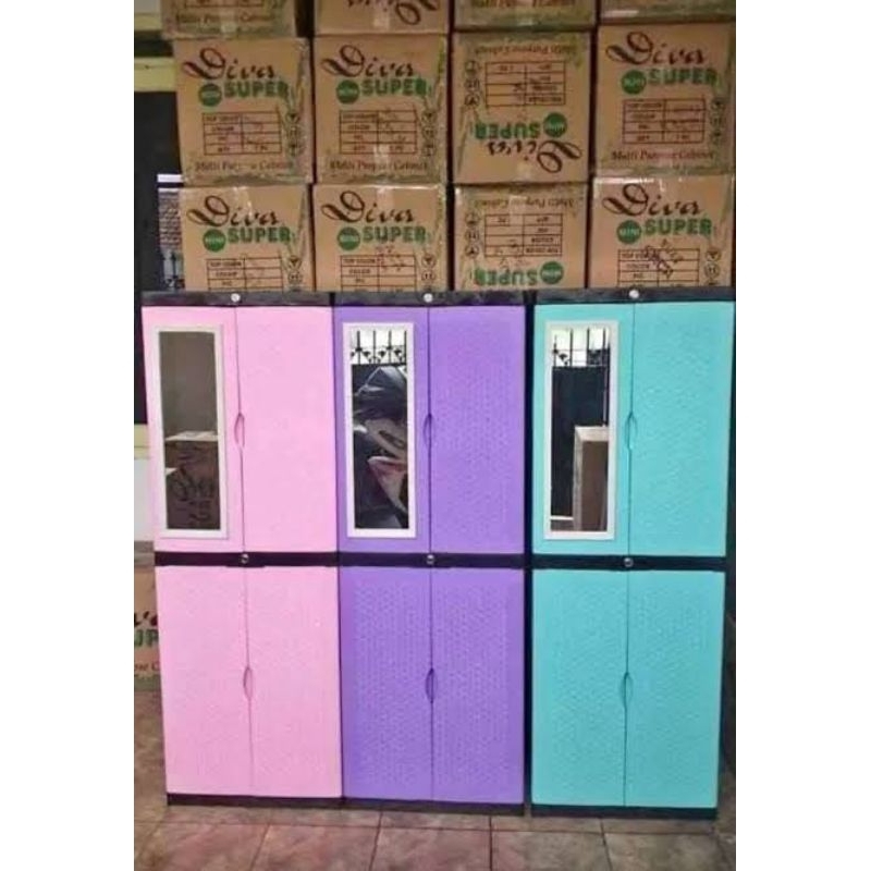 Jual Lemari plastik / lemari kabinet / lemari diva mini super / susun 4 ...
