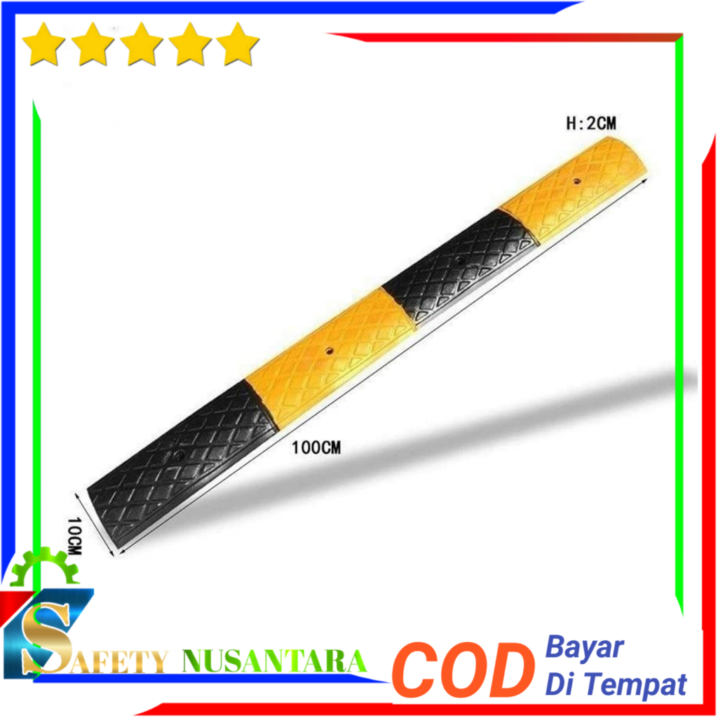 Jual Speed Hump 10cm Karet Rubber Marka Kejut Hitam Kuning | Shopee ...