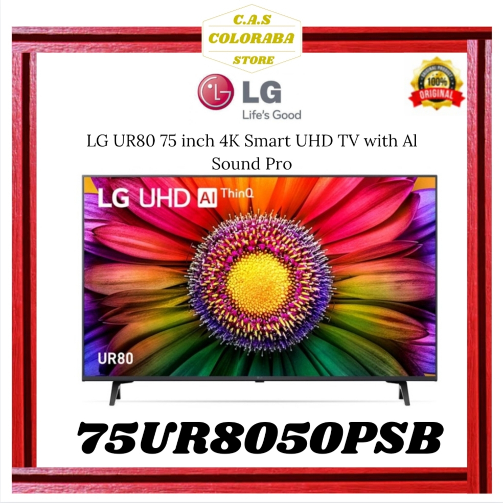 Jual TV LG 75UR8050PSB SMART TV 75 INCH LED 4K UHD 75UR8050 75UR 75UR80 ...