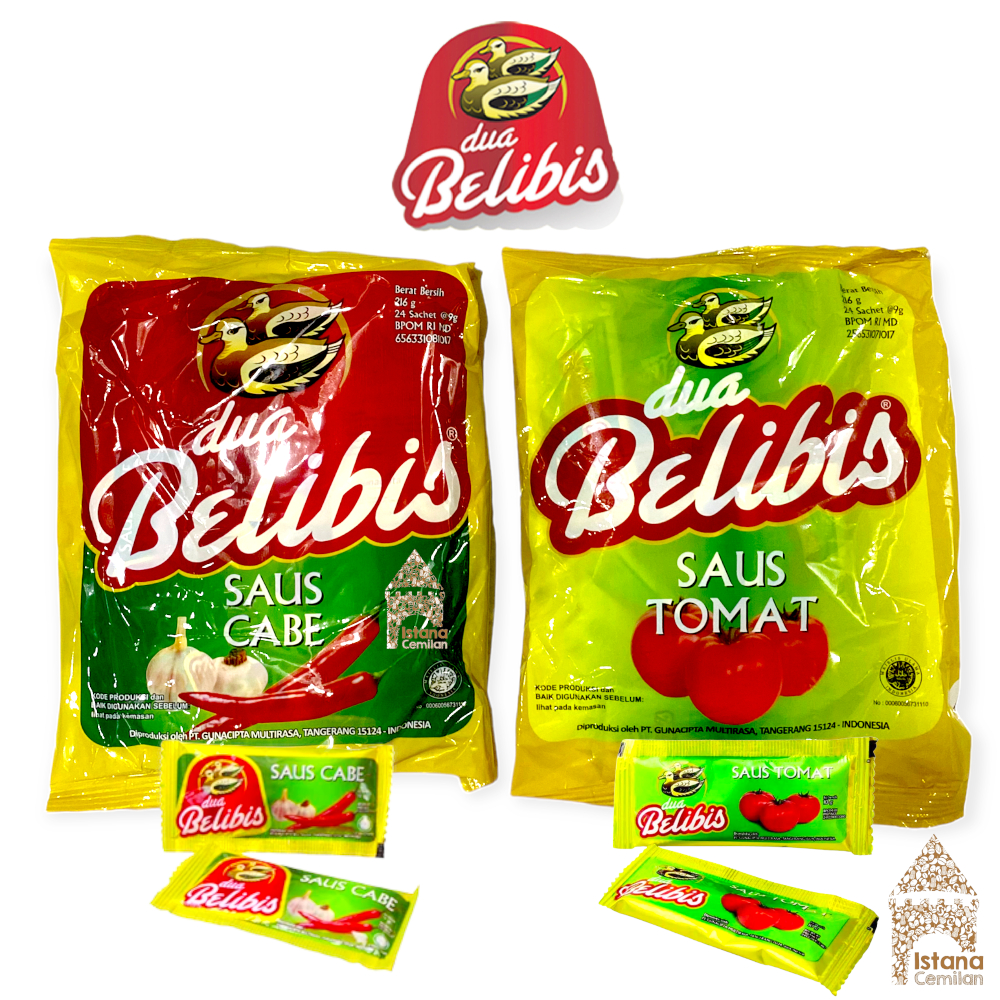 Jual Dua Belibis Saus Tomat / Saus Cabe Sachet PACK (isi 24 pcs ...