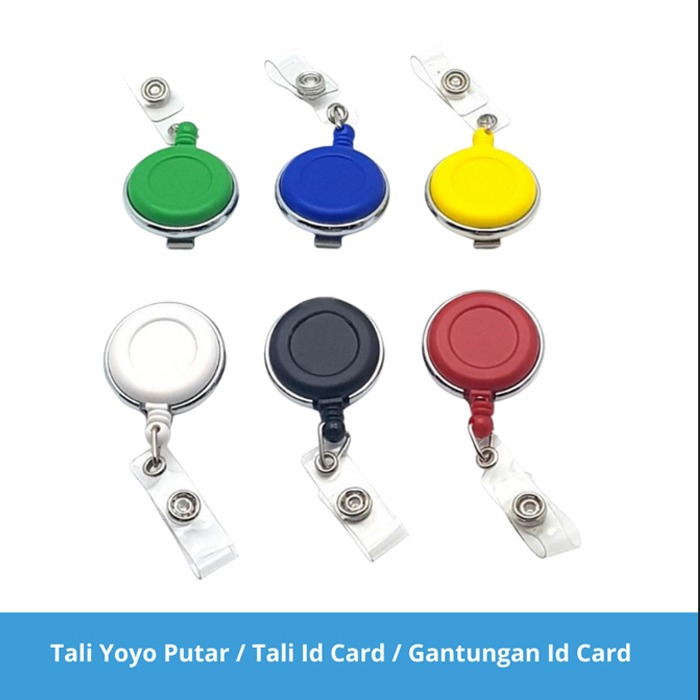Jual Yoyo ID card putar Warna warni Gantungan ID card Name tag Murah ...