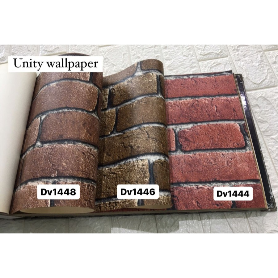 Jual WALLPAPER DINDING MOTIF BATU BATA 3D MINIMALIS ROCK | Shopee Indonesia