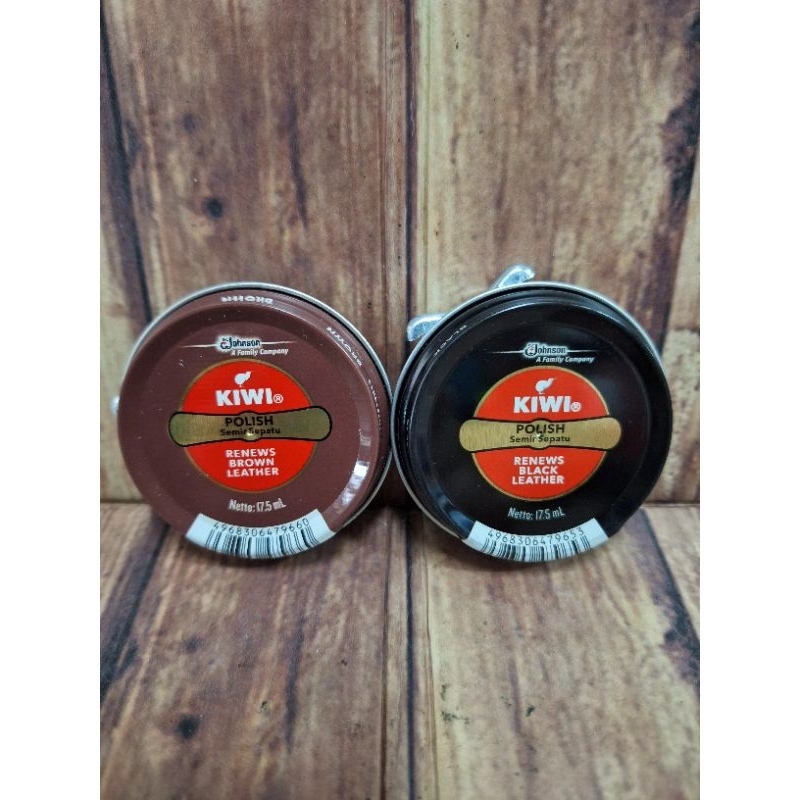 Jual Kiwi Semir Sepatu Shoe Polish Hitam Coklat 17.5ml | Shopee Indonesia