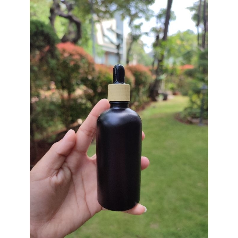 Jual Botol Kaca Hitam Doff Serum Pipet Botol Kayu Skincare Botol ... Jual Botol Kaca Hitam Doff Serum Pipet Botol Kayu Skincare Botol ...