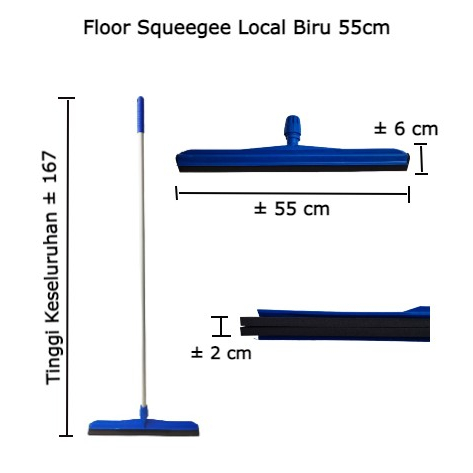 Jual Floor Squeegee 55cm Local | Skuis Lantai Warna Coklat 55cm & 75cm Goldie | Sapu Lantai Air ...