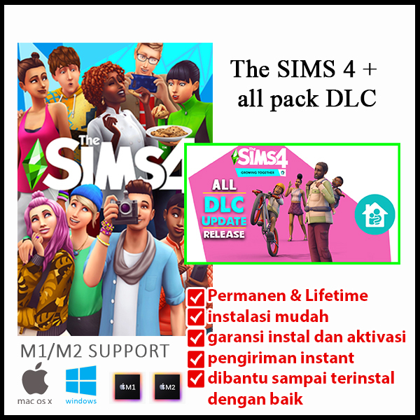 Jual The Sims 4 ORIGINAL Complete Pack Free Update (windows mac m1 m2 ...