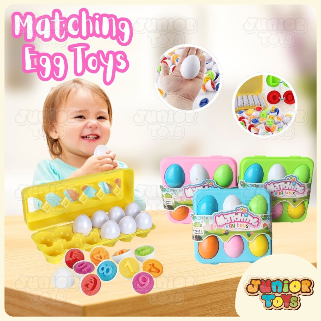 Jual Mainan Telur Warna Warni Permainan Edukasi Anak Bayi Mencocokan ...