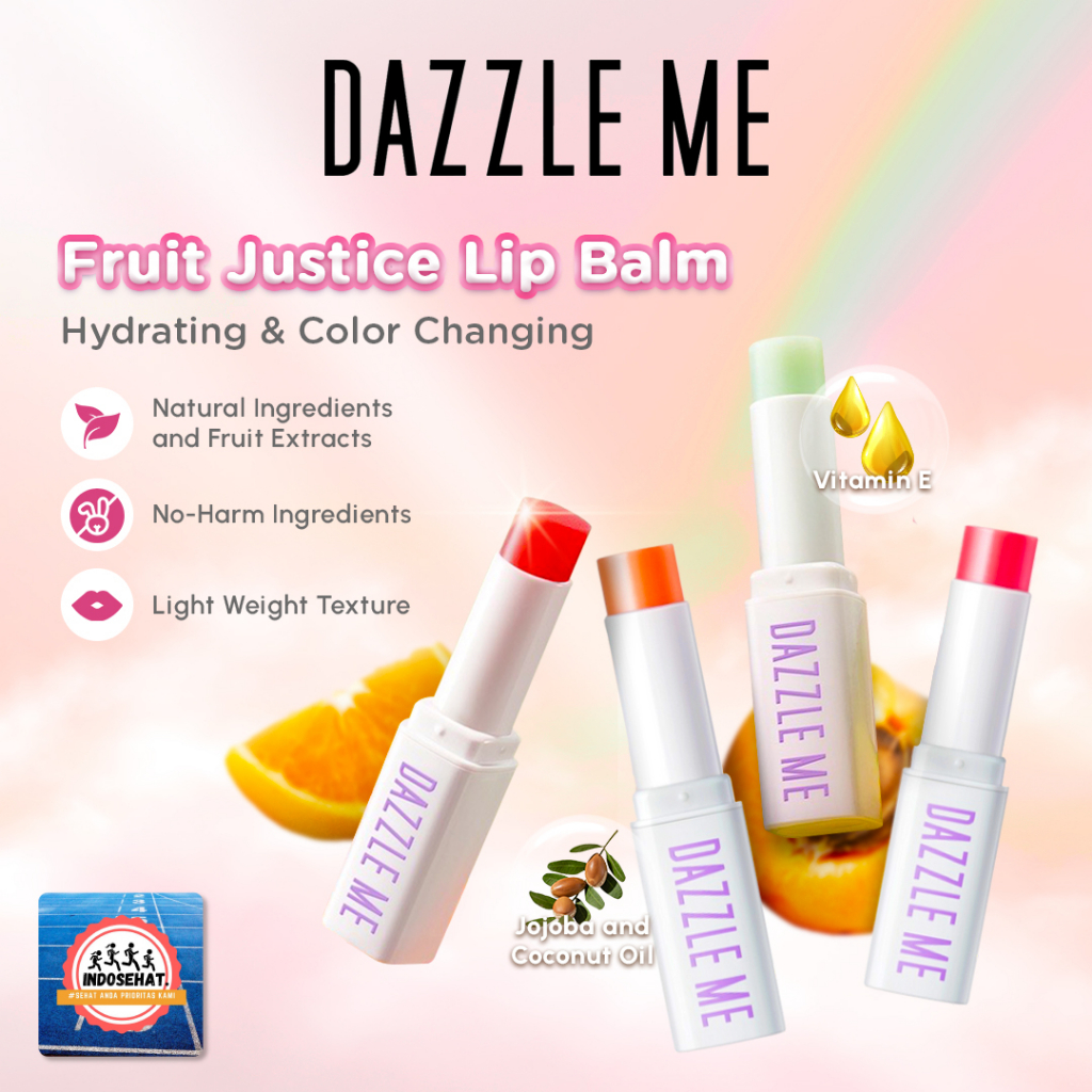Jual DAZZLE ME Fruit Justice Lip Balm | Shopee Indonesia