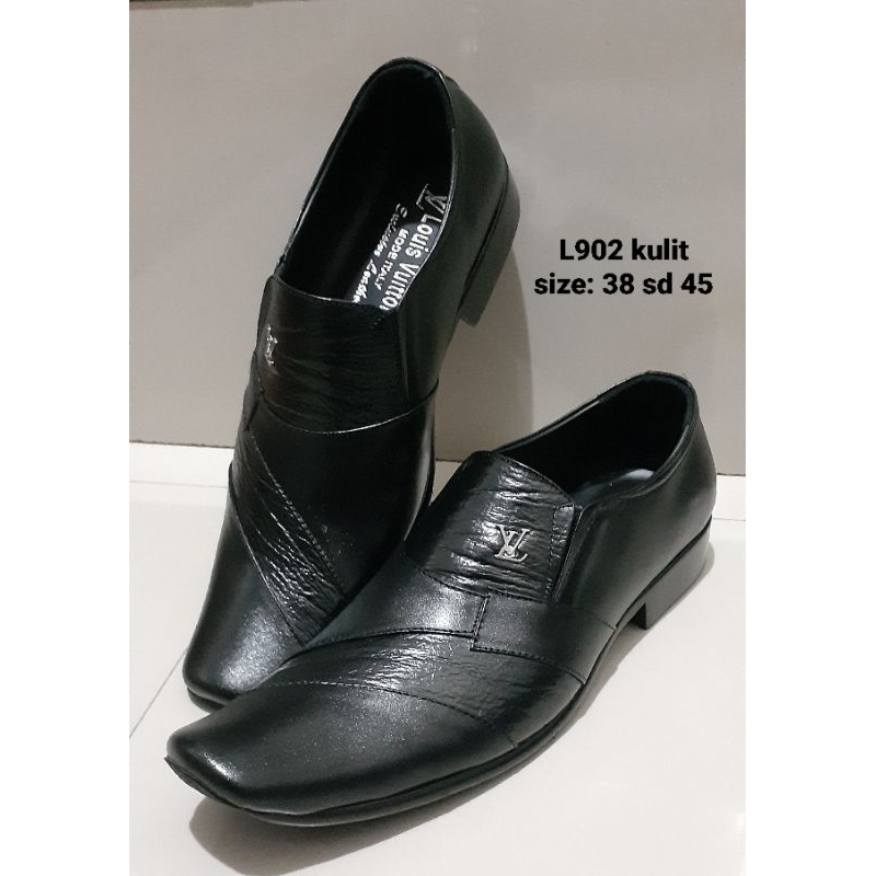 Jual sepatu formal pria kulit model terbaru ( LV902 ) | Shopee Indonesia