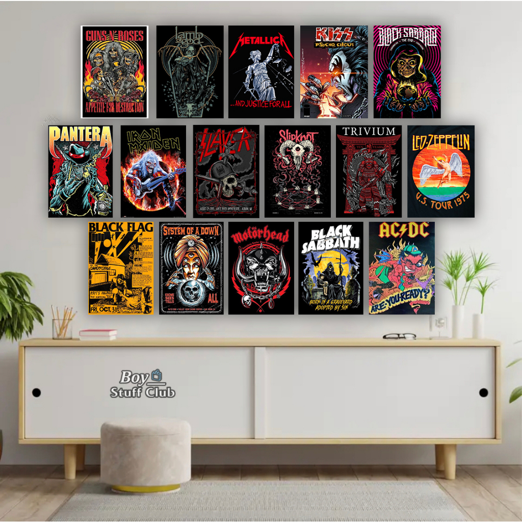 Jual Poster Dinding Metal Band Rock Dokorasi Kamar | Shopee Indonesia