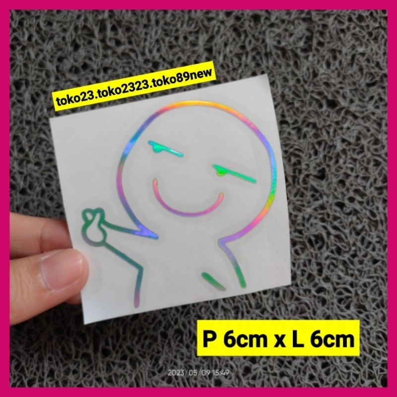 Jual stiker sarangheo love stiker fucek emot emoticon lucu stiker helm ...