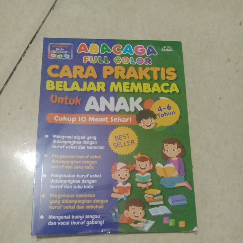 Jual ABACAGA cara praktis belajar membaca untuk anak 4-6 tahun | Shopee ...