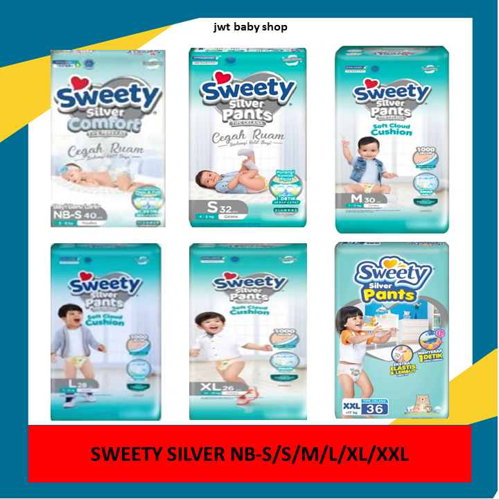 Jual Sweety Silver Pants S / M / L / XL / XXL | Shopee Indonesia